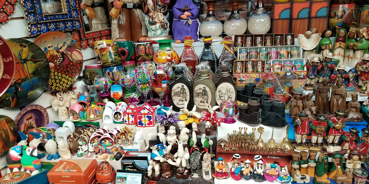 Typical souvenirs from Ecuador